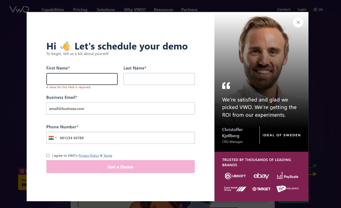 12 Website Form Examples That Improve User Interaction | VWO